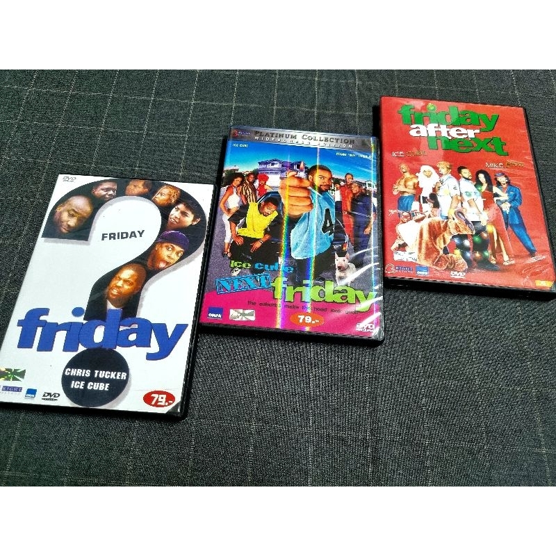 DVD ภาพยนตร์คอมเมดี้สุดฮายกเซ็ต "Friday", "Next Friday" และ "Friday ...