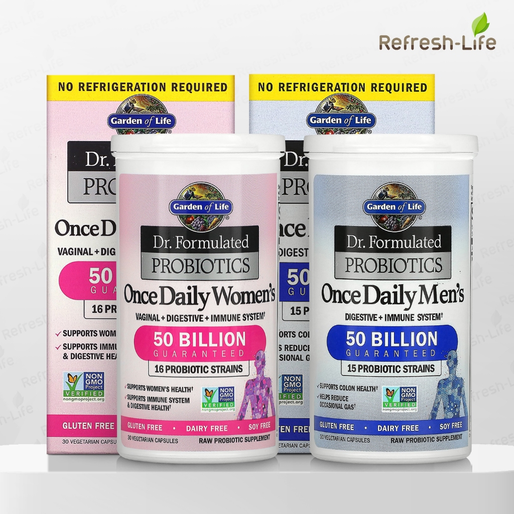 [พร้อมส่ง] Garden of Life Dr.Formulate Probiotics Once Daily Women Men ...