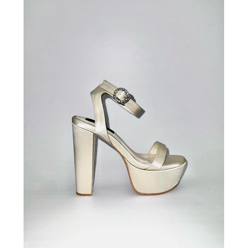 (USED) Jemmidoris สี beige satin รองเท้าออกงาน ไปงาน size39 | Shopee ...