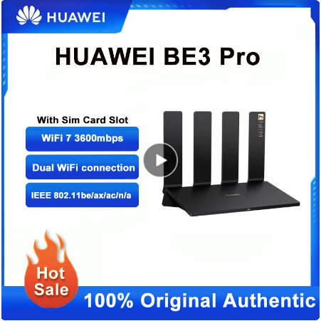 Huawei BE3 Pro WiFi Router Quad Core Network Signal Repeater Wi-Fi 7 3600Mbps 2.4GHz 5GHz ...