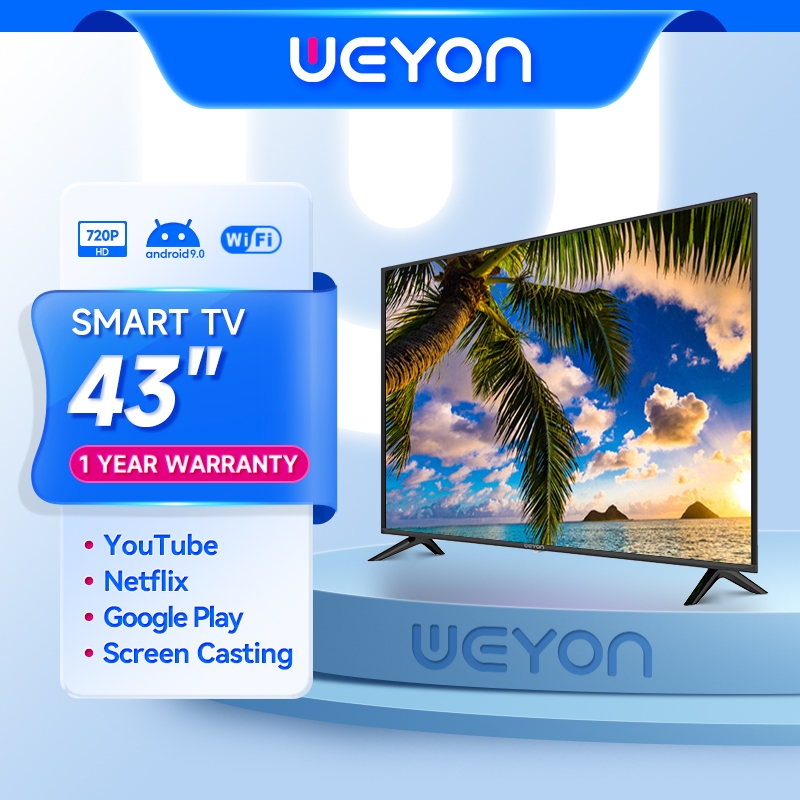 WEYON ทีวี 43 นิ้ว Android LED Smart TV แอนดรอย สมาร์ททีวี YouTube/WiFi ...