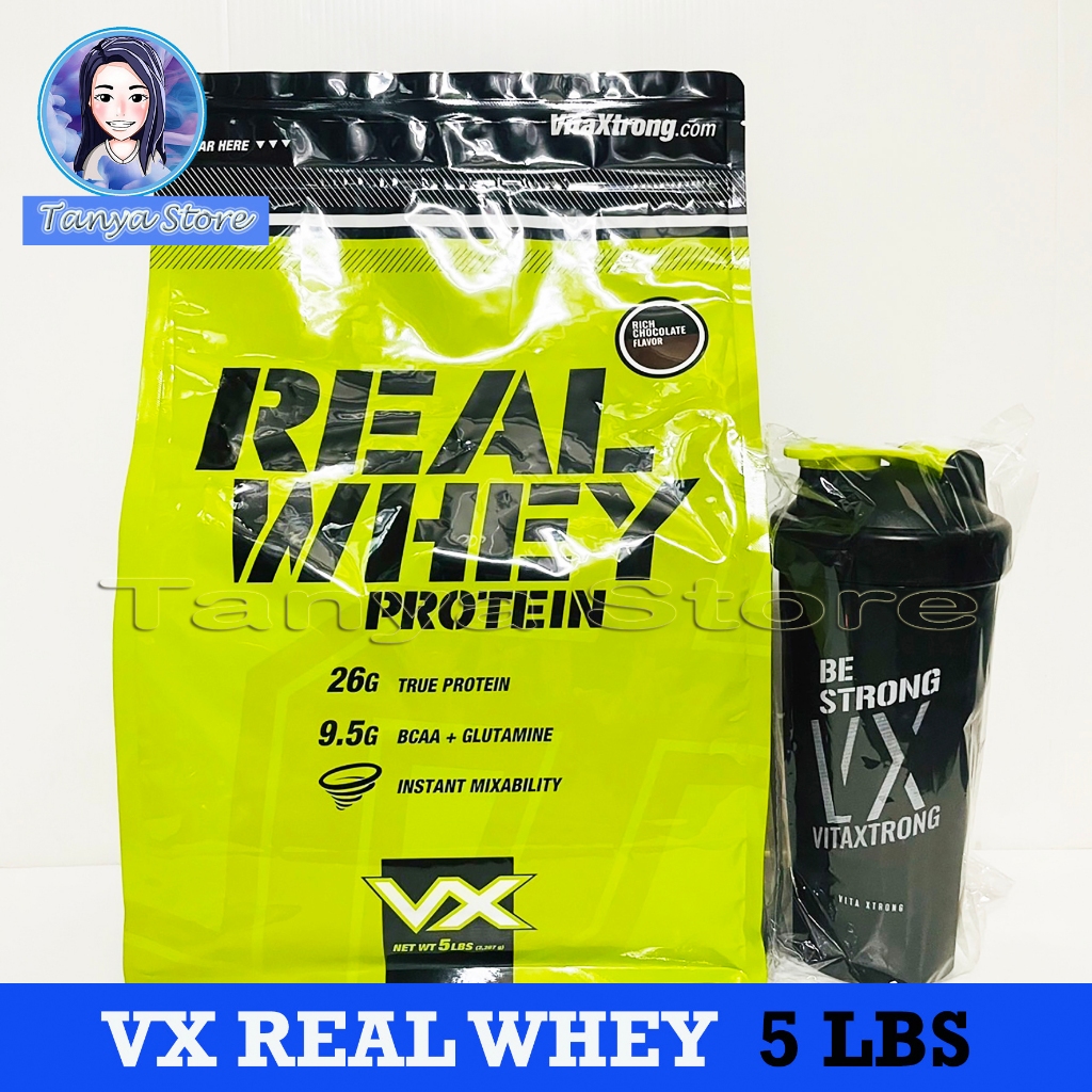 🌸VX VitaXtrong Real Whey Protein 5 LB+เชคเกอร์สุ่มแบบ🌸(exp.12/26 ...