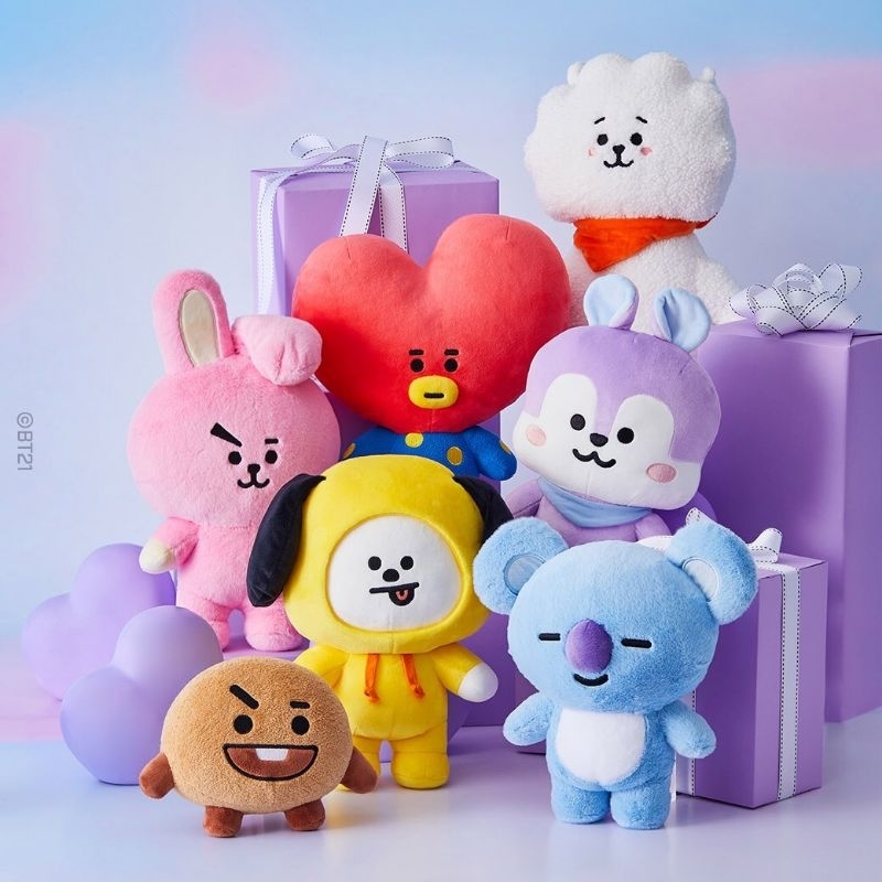 พร้อมส่ง [BT21] Standing Doll M ตุ๊กตายืนขนาดกลาง 28 ซม. | Shopee Thailand