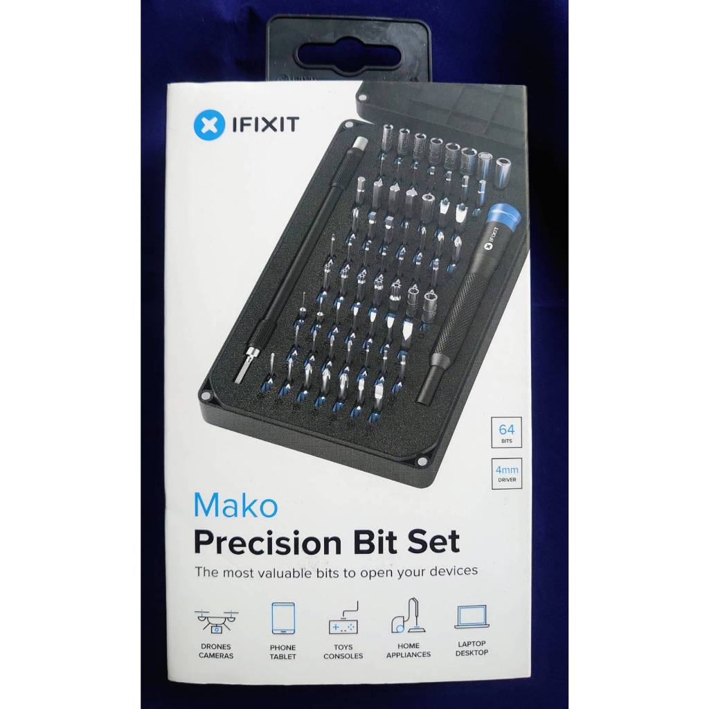 [ของใหม่] iFixit Mako Driver Kit - 64 Precision Bit Set for Electronics Repair | Shopee Thailand