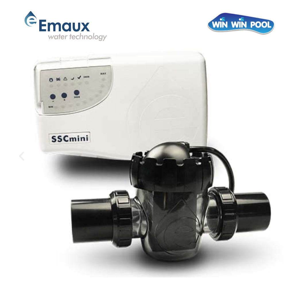Emaux SSC Mini Salt Chlorinator เครื่องผลิตคลอรีนจากเกลือ Emaux 20g/h Maximum pool 90m3 ใช้งาน ...
