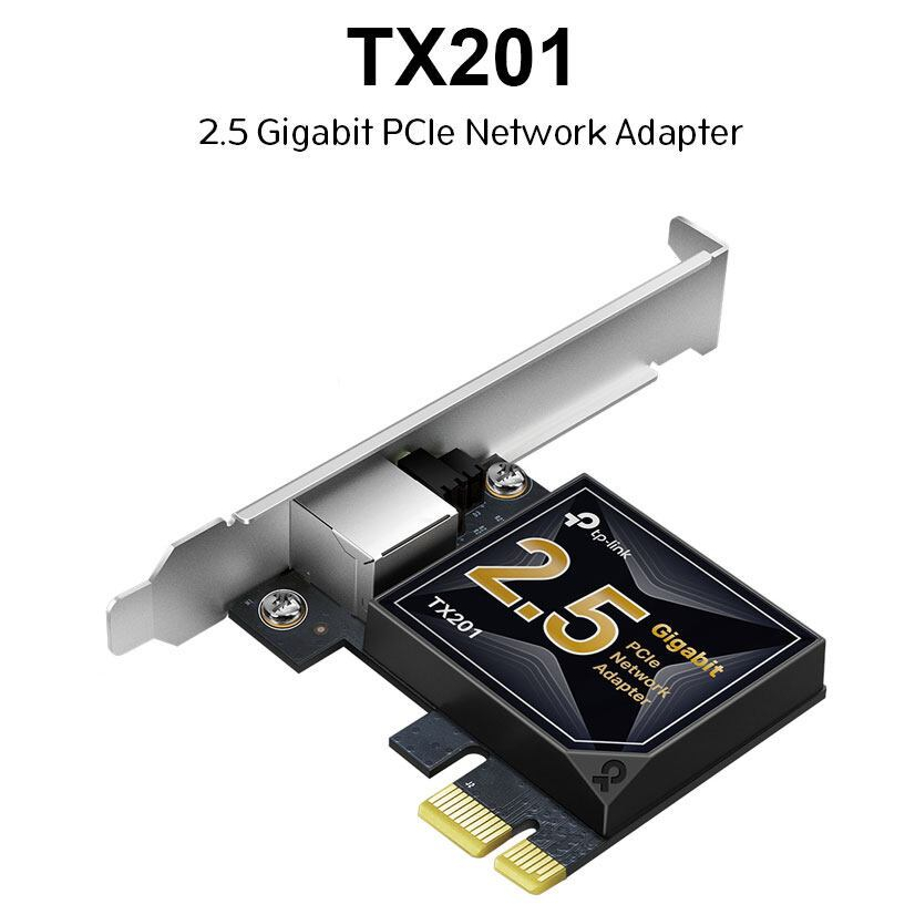 TP-LINK (TX201) PCIe Lan Card 2.5 Gbps (รองรับสายแลน Cat8) | Shopee ...