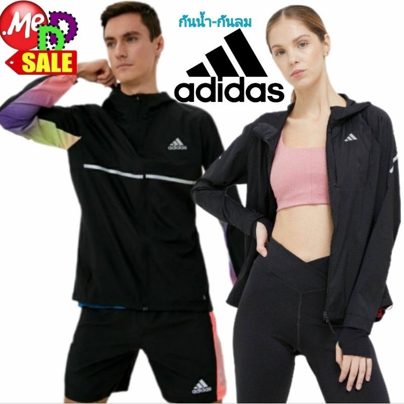 Adidas - ใหม่ เสื้อแจ็คเก็ตกันลมและฝน (ละออง) แบบมีฮู้ด/คอจีน ADIDAS ...