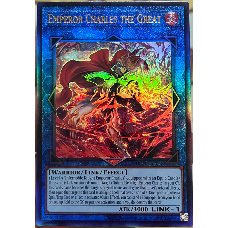 Yugioh Asia-Eng [DUNE-AE048] Emperor Charles the Great (Ultimate Rare) การ์ดยูกิแท้ถูกลิขสิทธิ์ ...