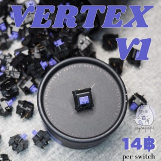 Vertex V1 linear switch (10ชิ้น) factory pre lubed jwk V ONE สวิทช์ สวิทช์คีย์บอร์ด 1จังหวะ เชิง ...