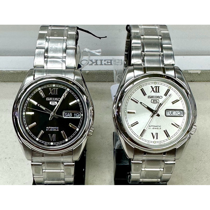 SEIKO 5 Automatic รุ่น SNKL55K1(หน้าดำ),SNKL51K1(หน้าขาว) | Shopee Thailand
