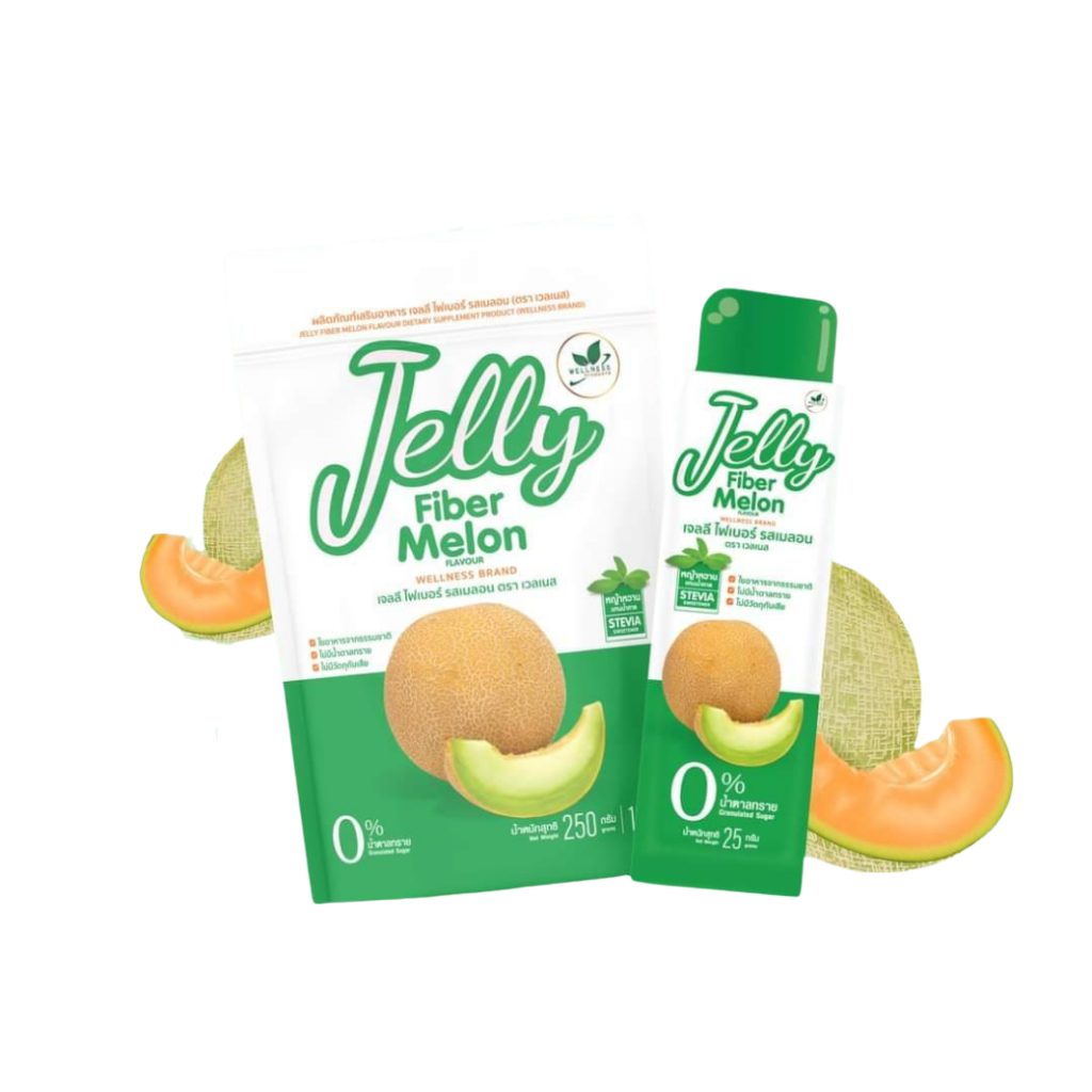 [ช้อปดี มีคืน] Jelly Fiber เจลลี่ไฟเบอร์ รสเมลอน | Shopee Thailand