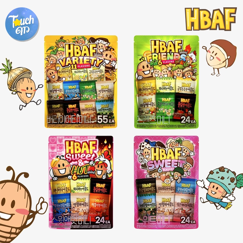 ของใกล้หมดแล้ว HBAF mini Almond มินิ อัลมอนด์อบรวมรส ขนาด 7-10 กรัม / 24 และ 55 ซอง | Shopee ...
