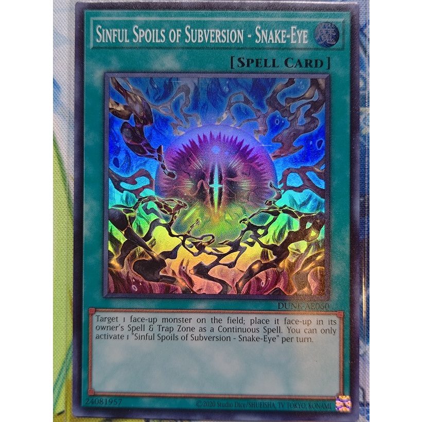 DUNE-AE060 "Sinful Spoils of Subversion - Snake-Eye" - Super Rare | Shopee Thailand