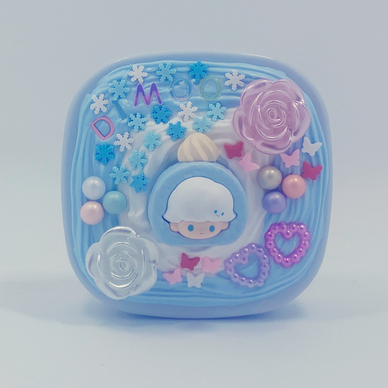 [พร้อมส่ง] ตลับใส่คอนแทคเลนส์ DIY Pop bean น้อง Dimoo ตลับสีฟ้า ...