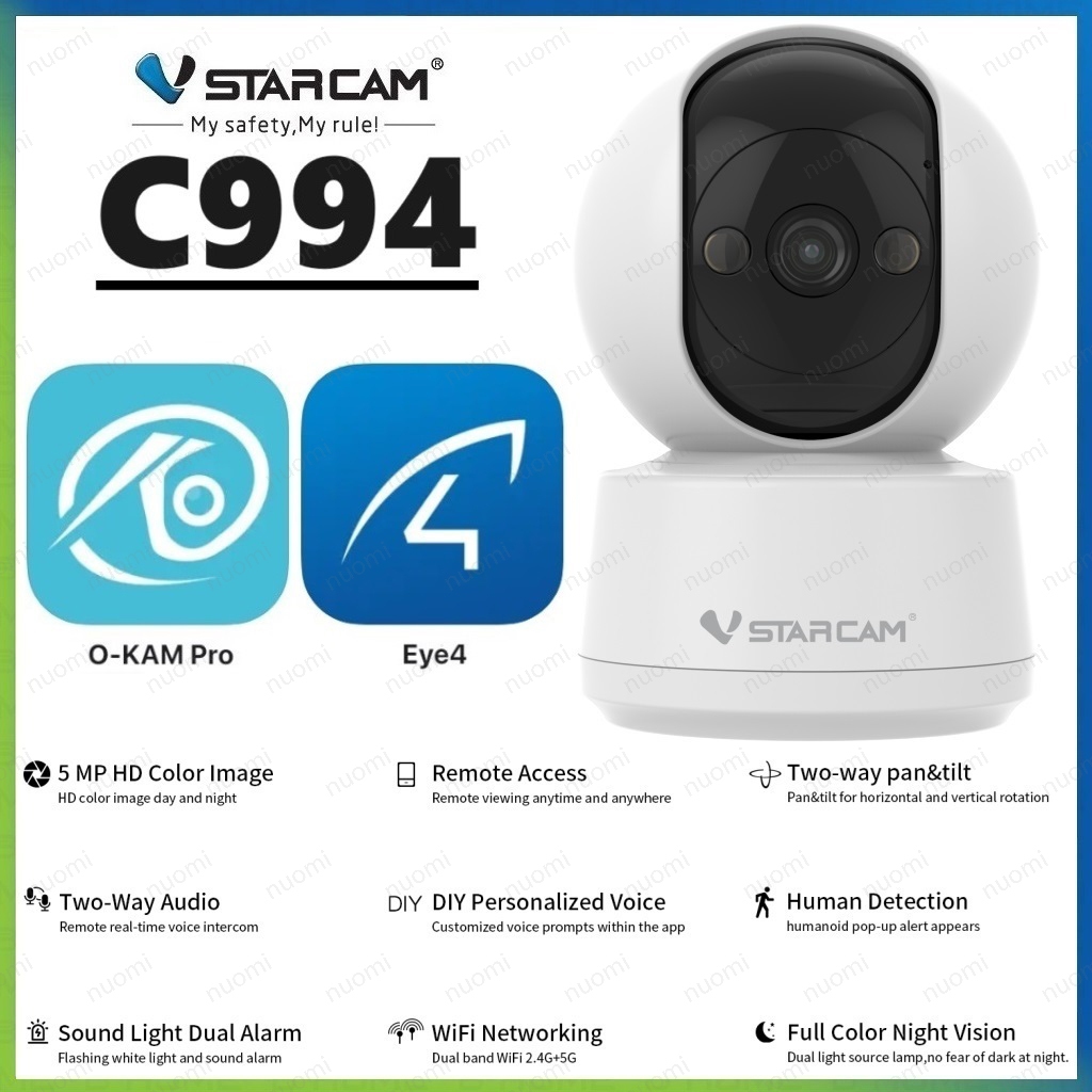 VSTARCAM C994 5MP SUPER HD 1296p 5GHz Dual-Band WiFi Camera กล้องวงจร ...