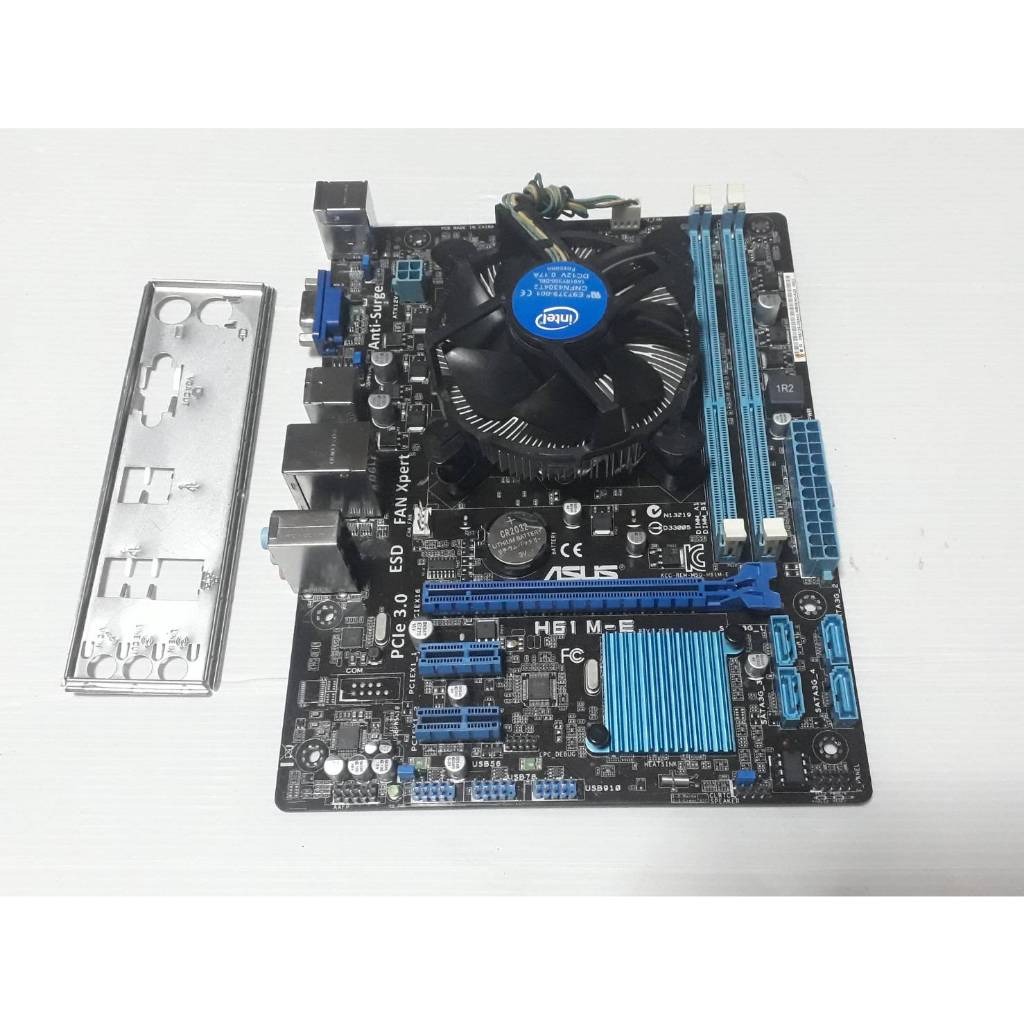 ชุด INTEL1155 MB Asus H61M-E มีฝาหลัง + CPU i5-2500 พร้อมซิงค์พัดลม | Shopee Thailand