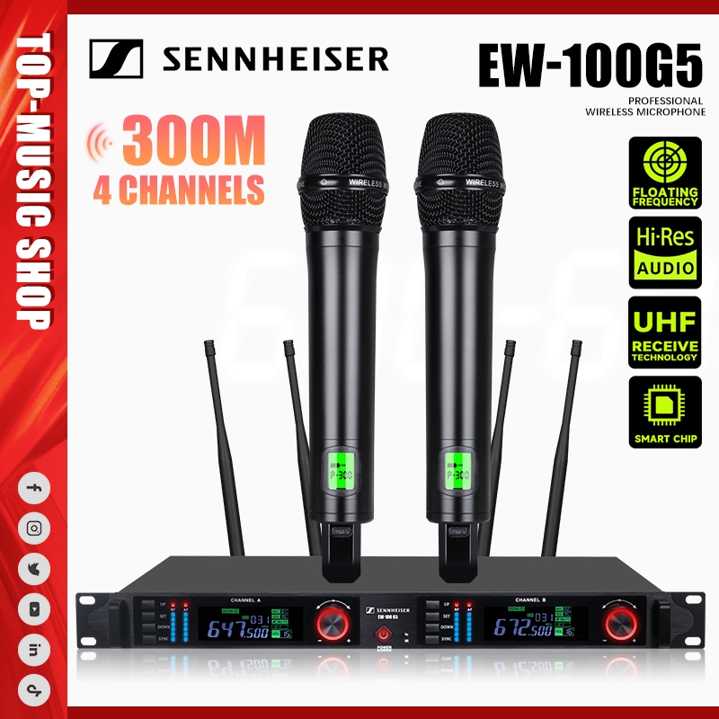 SENNHEISER EW-100G5 มืออาชีพ U ส่วน FM อินฟราเรดความถี่ KTV ไมโครโฟนไร้สายไมโครโฟน K เพลงสำหรับ ...