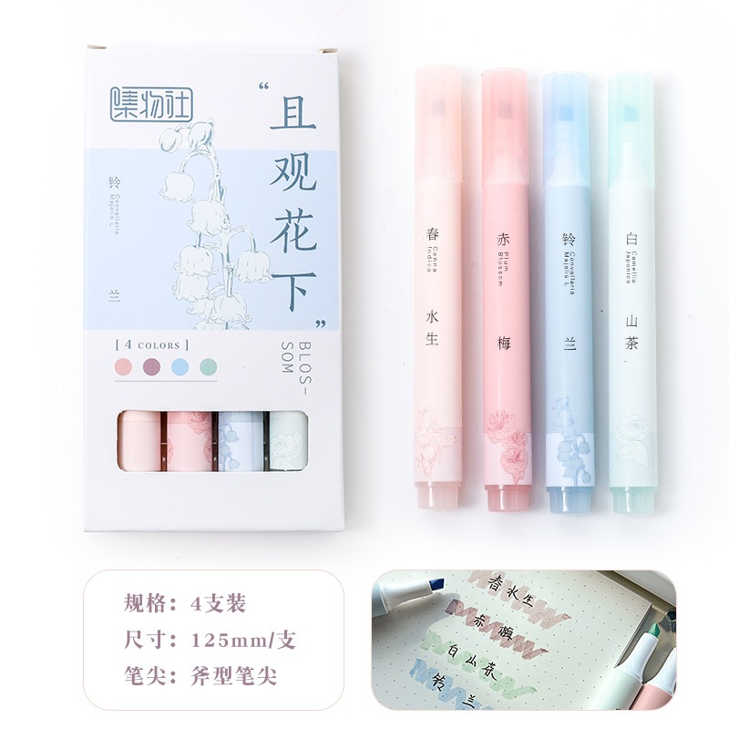 Vience Marker - Sugar Series ปากกาไฮไลท์ ปากกาเน้นข้อความ สีพาสเทล ปาก ...