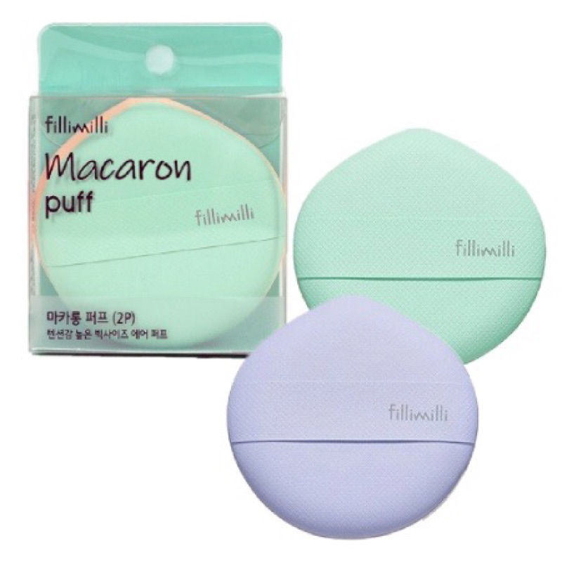 FILLIMILLI Macaron Puff มาการองพัฟ 1กล่องมี2ชิ้น | Shopee Thailand