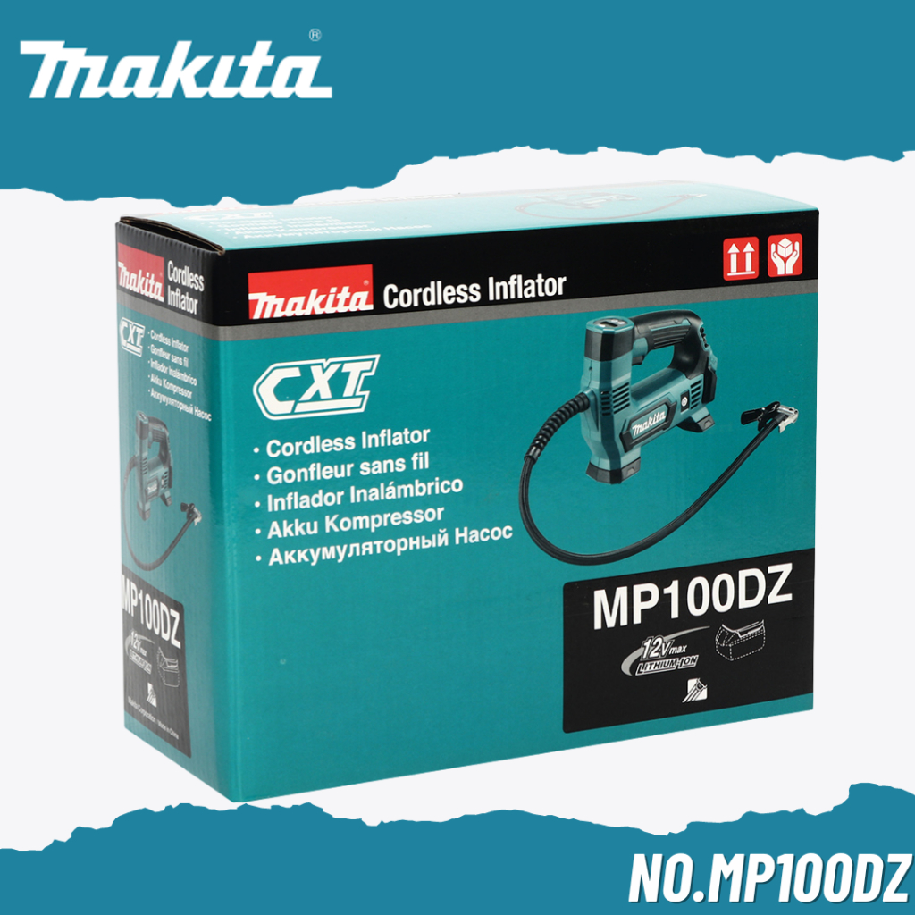 MAKITA เครื่องปั๊มลมไร้สาย 12V แรงดันอากาศสูงสุด 830 KPA (121 PSI) No ...