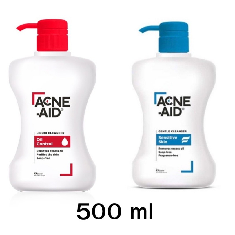 ACNE-AID ขนาด 500 ML. มี 2 สูตร (Gentle Cleanser , LIQUID CLEANSER ) แอคเน่-เอด คลีนเซอร์ 500 ...