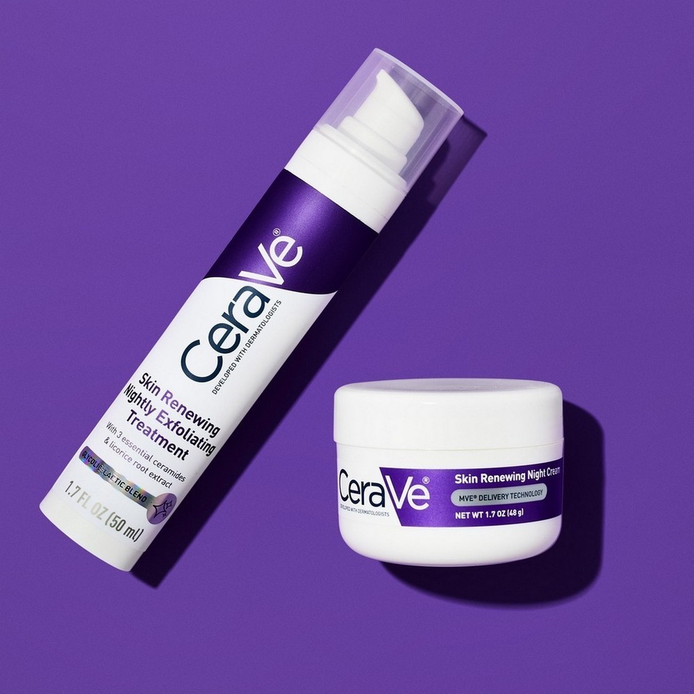 CeraVe Skin Renewing Nightly Exfoliating Treatment Anti-Aging Face ...