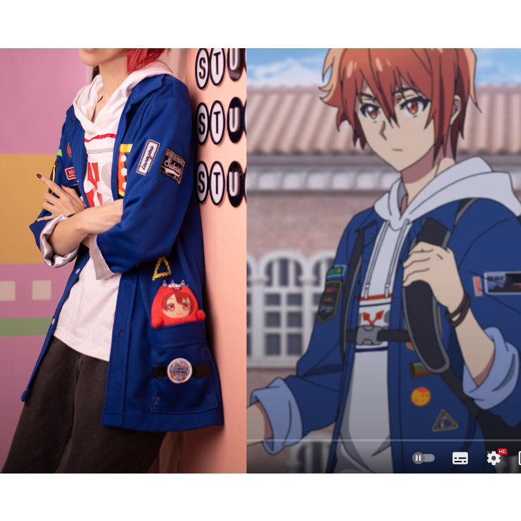 (ทักแชทขอส่วนลดได้) ชุด Cosplay มือ 2 Nanase Riku เพลง Nanatsuiro REALIZE Idolish7 *รบกวนอ่าน ...