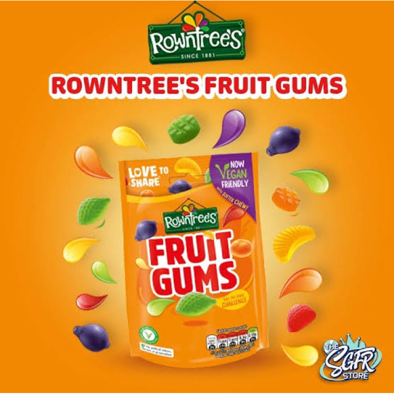 Rowntree’s Fruit gums 120g. เยลลี่ผลไม้ นำเข้า | Shopee Thailand