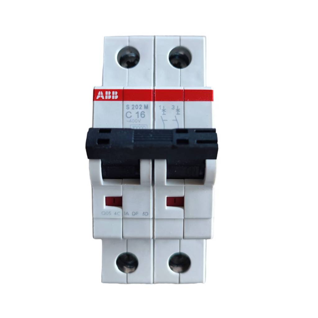 ABB S202M-C16, S202M-C25 เซอร์กิตเบรกเกอร์ MCB 2 โพล 10kA ขนาด 16A และ 25 A ยี่ห้อ ABB ของแท้ ...
