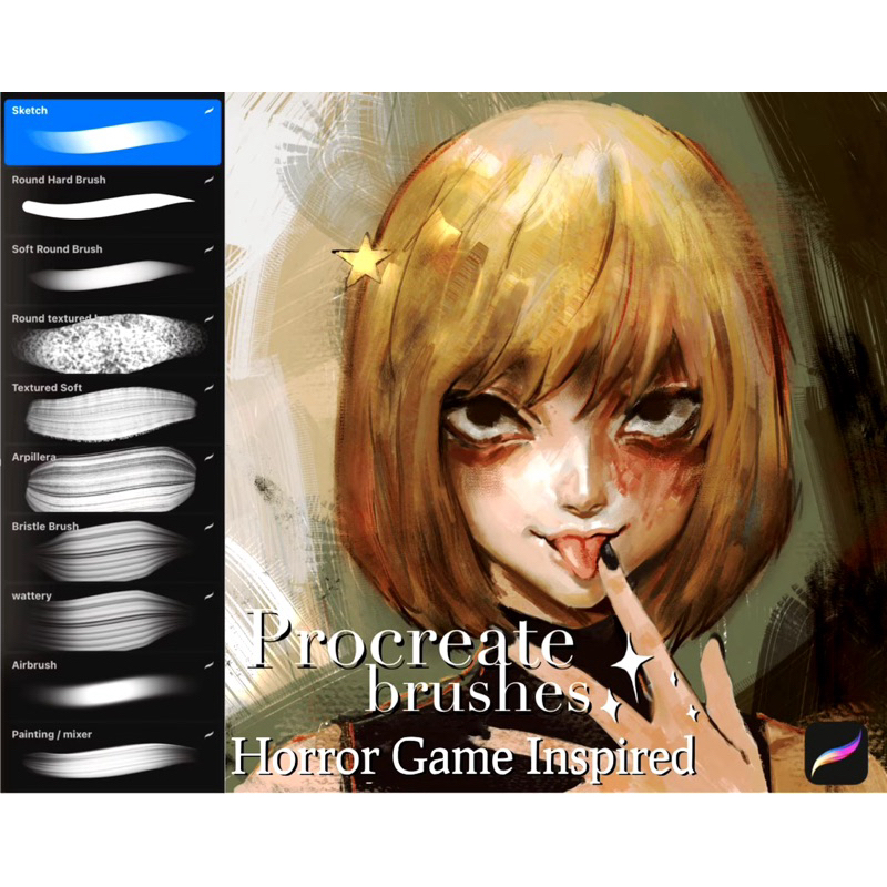 (procreate) Horror Game inspired Brushes | Shopee Thailand