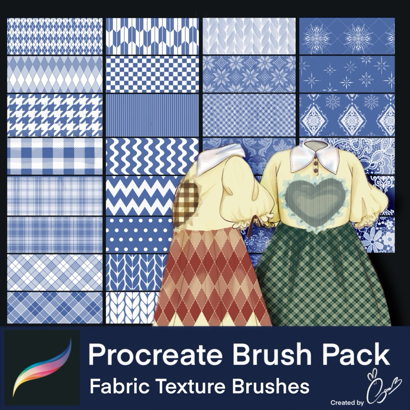 Procreate brush Fabric texture บรัชลายผ้า | Shopee Thailand
