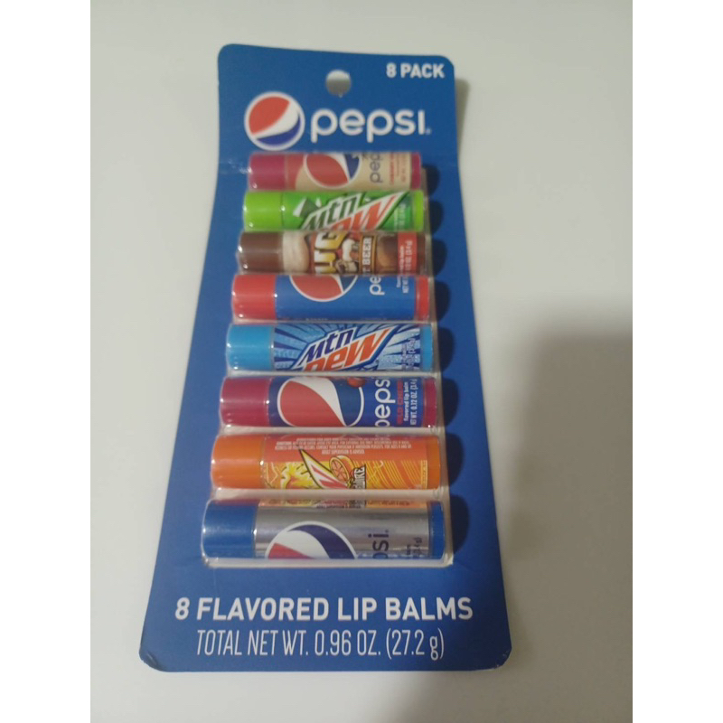 ลิปบาล์ม รสชาติน้ำอัดลม Pepsi จากอเมริกา 8 อัน Pepsi Variety Soda ...