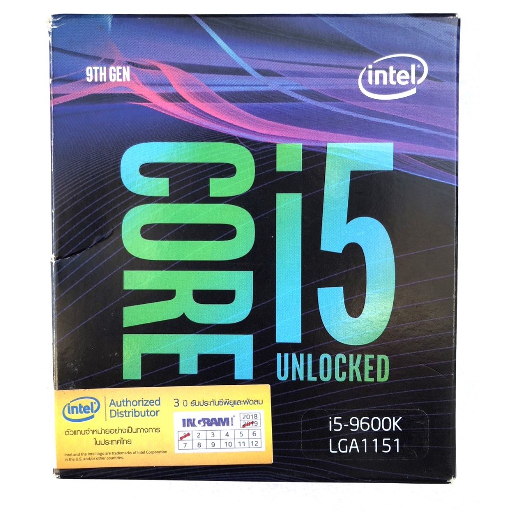 CPU (ซีพียู) 1151 INTEL CORE I5-9600K 3.70 GHz (WITHOUT CPU COOLER) มือ ...