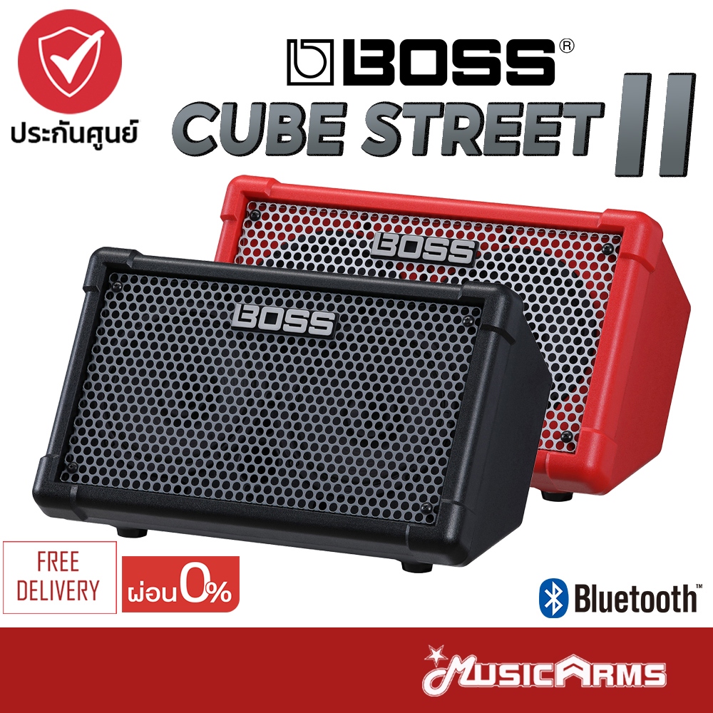 Boss Cube Street II แอมป์กีตาร์ไฟฟ้า โปร่ง ร้อง คีย์บอร์ด กลองไฟฟ้า ใส่ ...