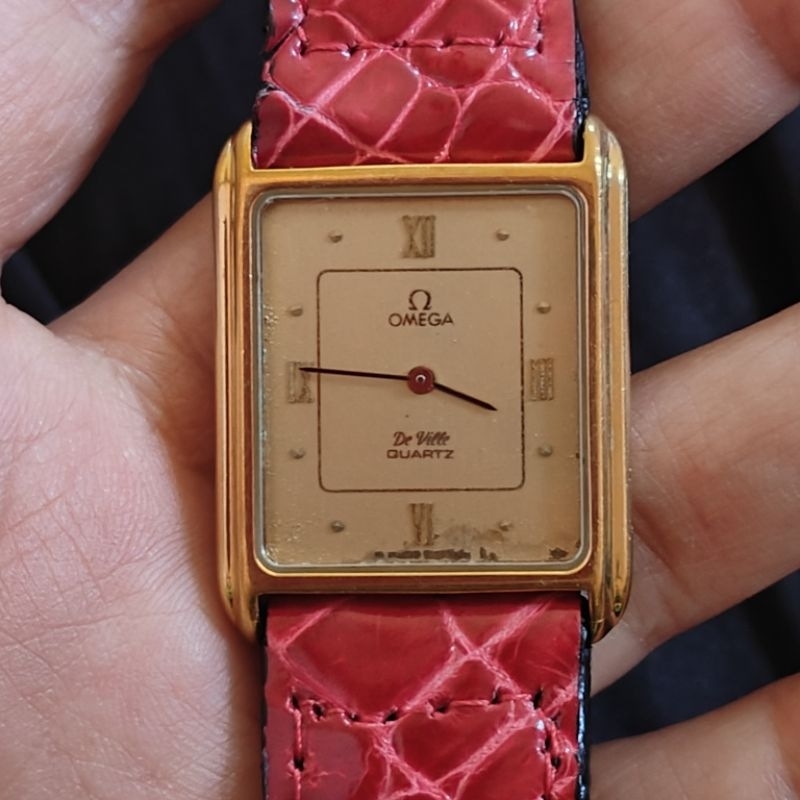 นาฬิกา Vintage Omega tank ของแท้ ระบบถ่าน สวยคลาสสิค | Shopee Thailand