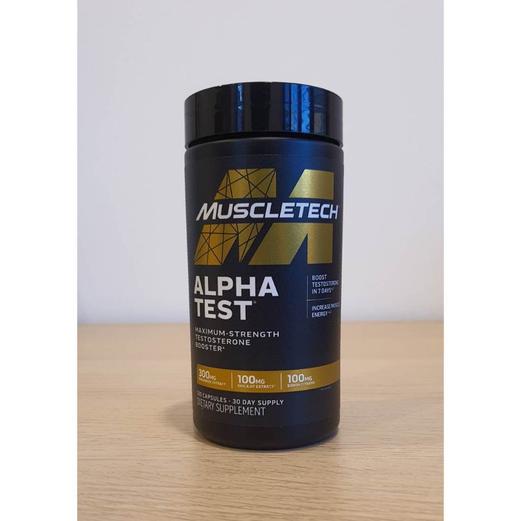 MuscleTech Alpha Test (120Capsule) แพ็คเกจใหม่ล่าสุด | Shopee Thailand