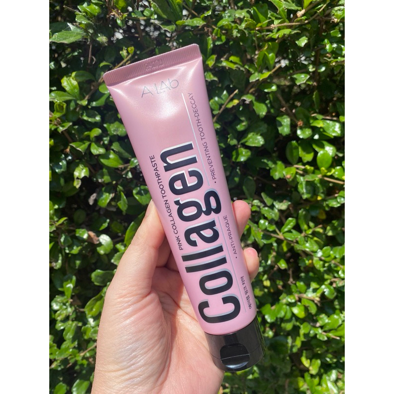 ยาสีฟันสีชมพู Alab Pink Collagen Toothpaste 120g | Shopee Thailand