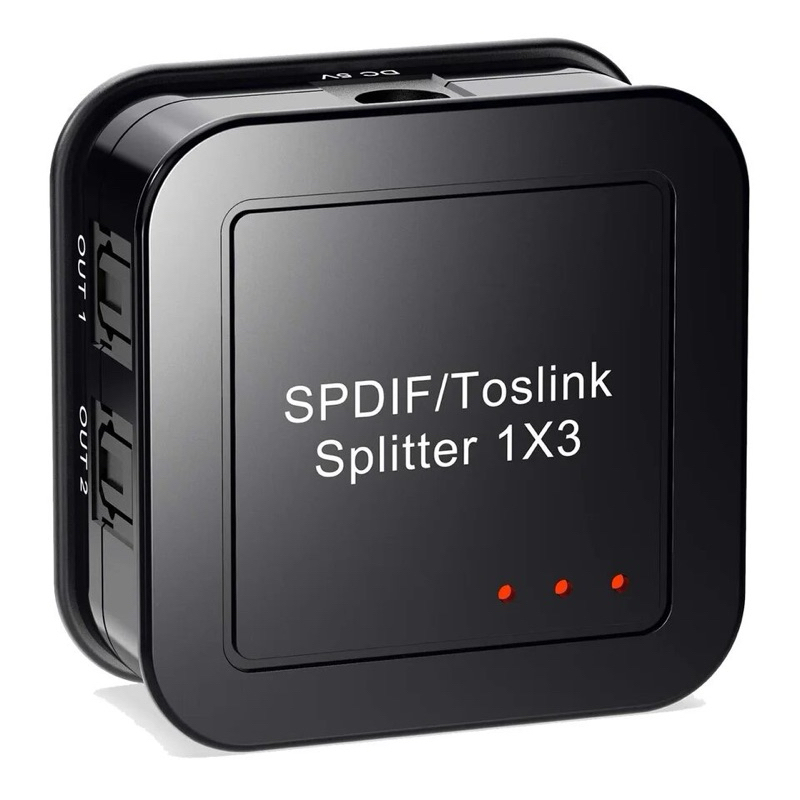 ดิจิตอล1X3 Splitter,ดิจิตอล SPDIF TOSLINK Optical Audio Splitter,1 In 3 ...