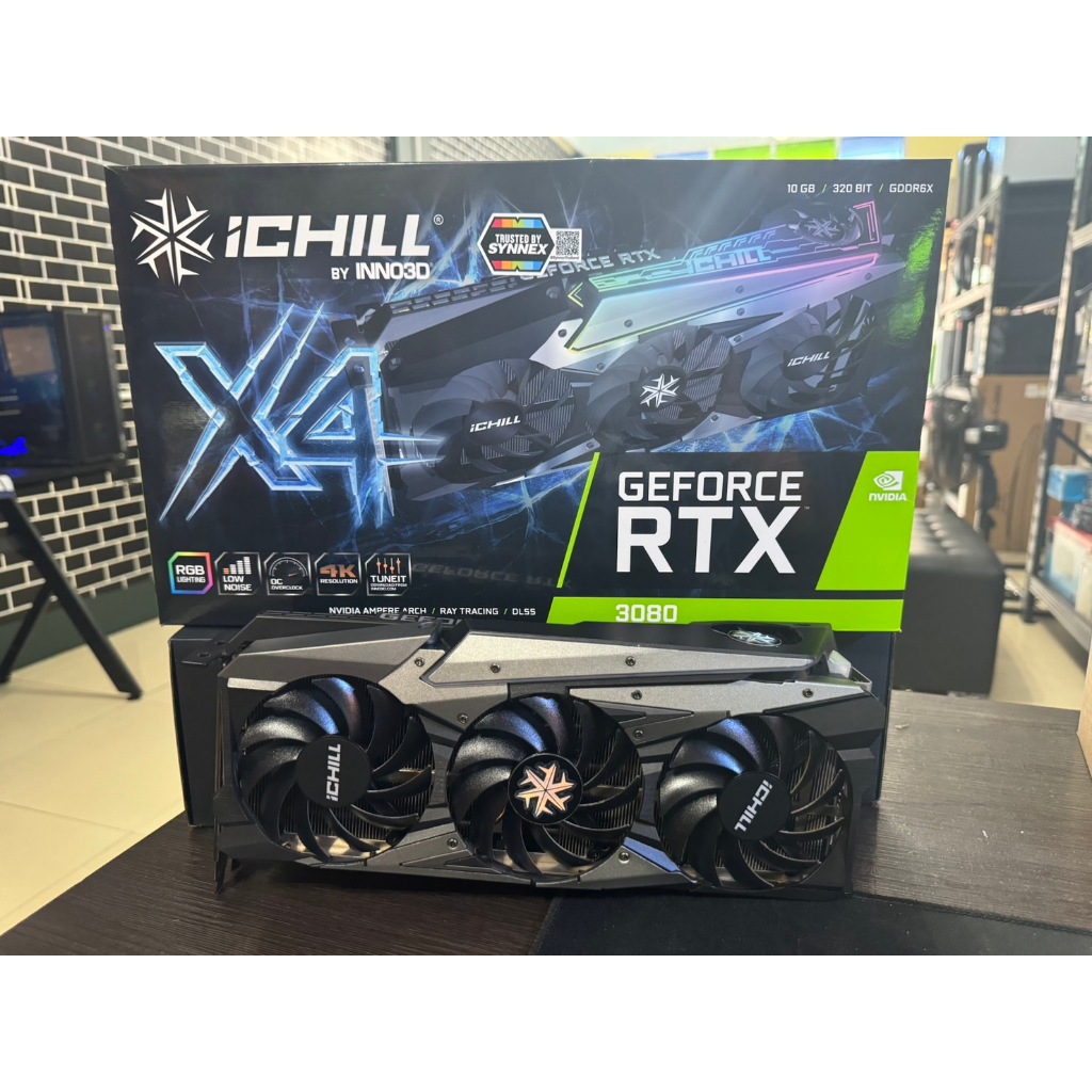 VGA INNO3D RTX 3080 ICHILL X4 - 10GB GDDR6X (มือสอง) | Shopee Thailand