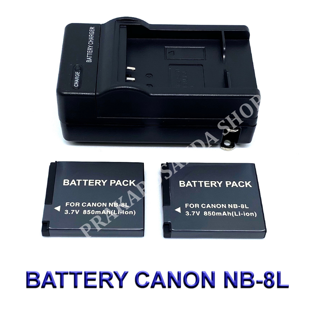 NB-8L / NB8L Battery and Charger For Canon PowerShot A2200,A3000 IS,A3100 IS,A3200 IS,A3300 IS ...