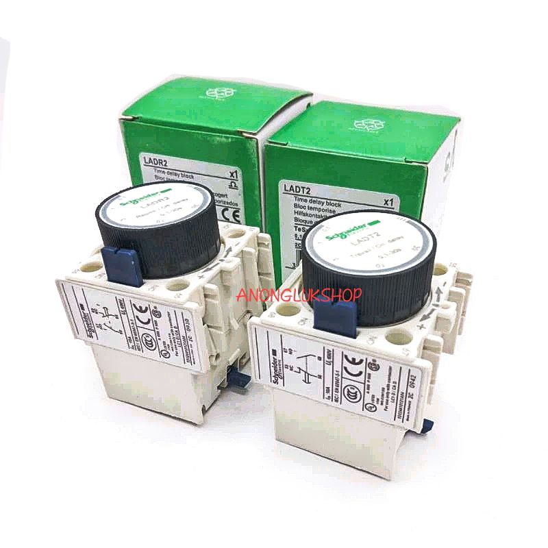 LADR2 LADT2 Time Delay Contect Block 0.1-30S มีแบบ On Delay/Off Delay ...