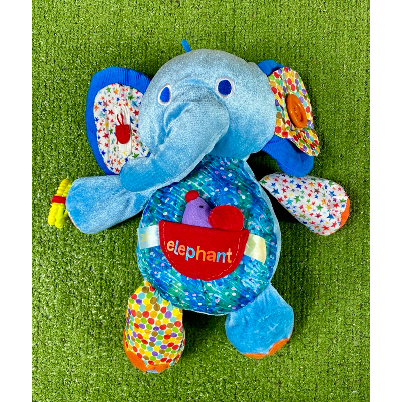 Developmental elephant plush "The world of Eric Carle" blue มือสอง ...