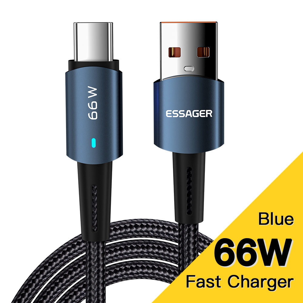 Essager 6A 66W USB Type C เคเบิ้ลอย่างรวดเร็วชาร์จลวดสำหรับ S amsung ...