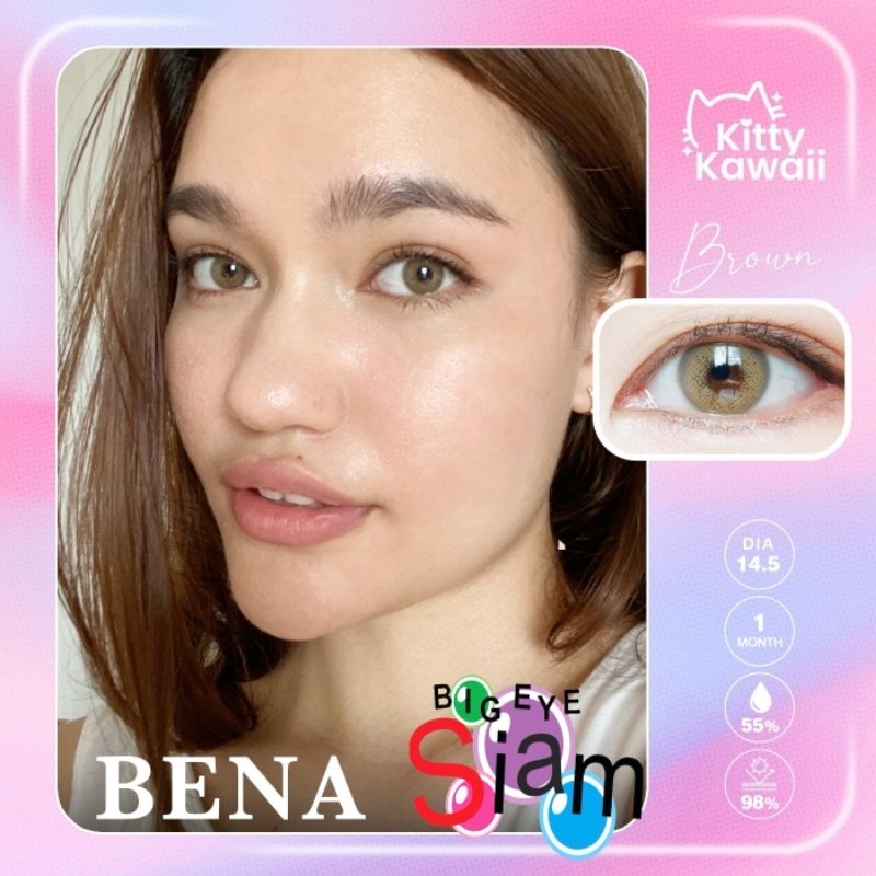 🍓Bena Gray/Brown 🍓🐱By Kitty kawaii 🐱📌ค่าสายตาสอบถามได้ในแชทก่อนสังซื้อนะคะ📌 | Shopee Thailand