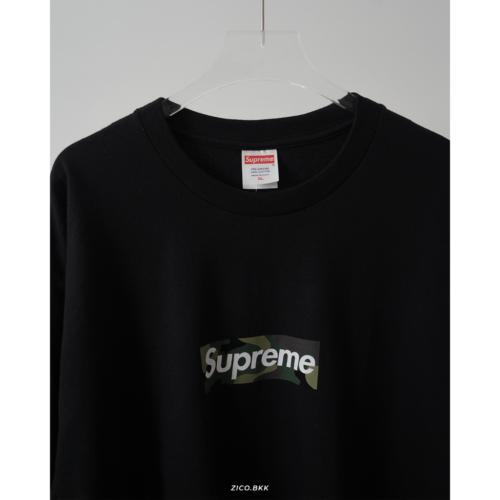 Supreme Camo Box Logo Tee (FW23) | Shopee Thailand