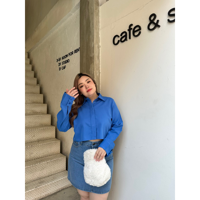 Sam Crop Shirt เสื้อเชิ้ตทรงครอป | Shopee Thailand