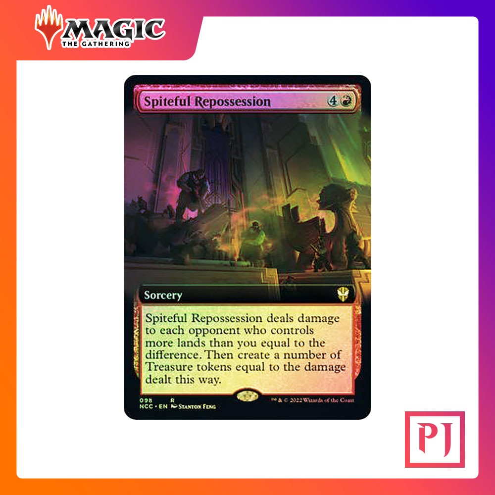 [MTG] Spiteful Repossession (Extended Art) [NCC] [RED] [RARE] [FOIL ...