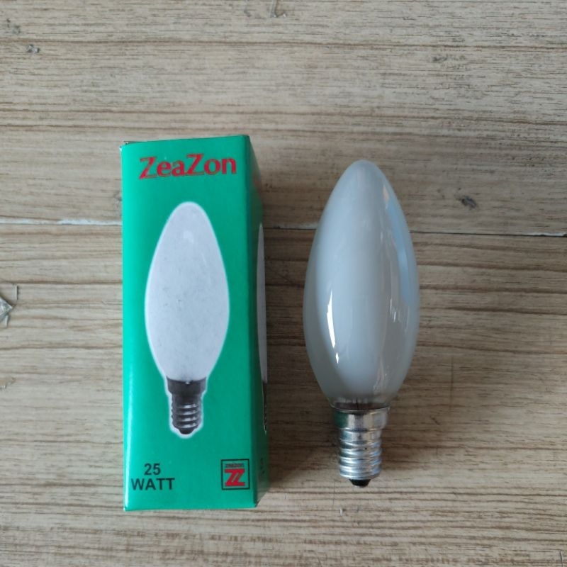 หลอดจำปา ใส หลอดไฟ หลอดไส้ ขั้ว E14 ZEAZON ขนาด 25w และ 40w | Shopee Thailand