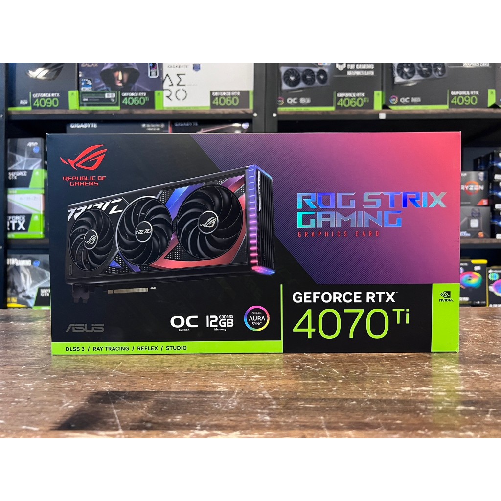(การ์ดแสดงผล) VGA ASUS ROG STRIX GEFORCE RTX 4070TI 12GB GDDR6X OC ...