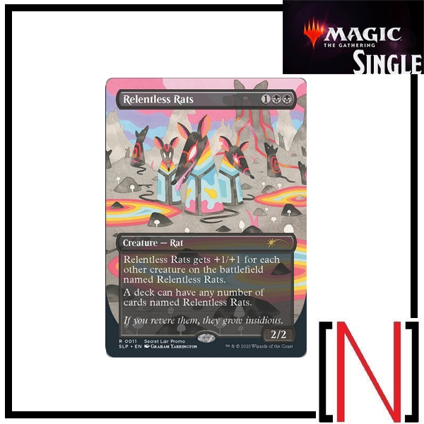 [MTG][Single][SLD] Relentless Rats ระดับ Rare [ภาษาอังกฤษ] | Shopee ...